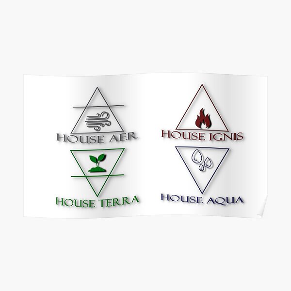 "Zodiac Academy Houses" Poster for Sale by SiaDel | Redbubble