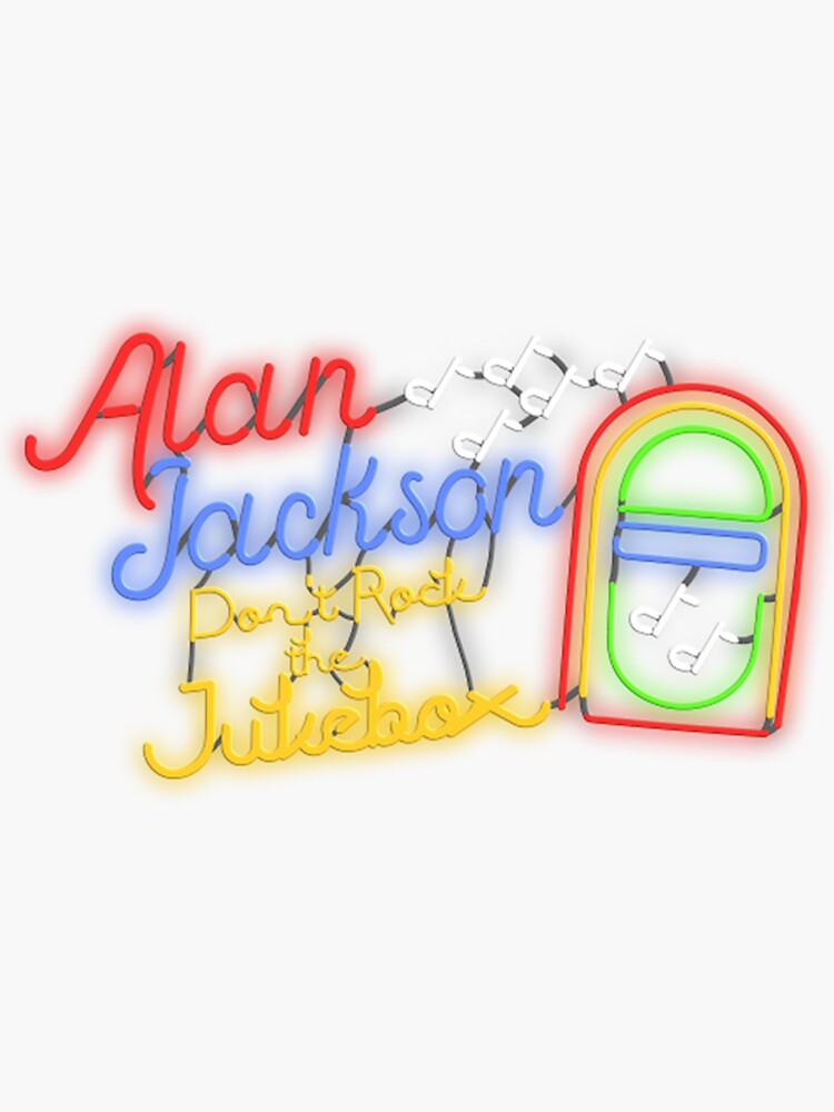 "Alan Jackson Retro Country FanArt" Sticker for Sale by junezb11miriam ...