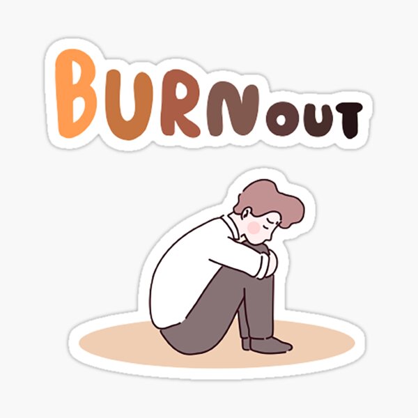 "BurnOut" Sticker for Sale by FranjoTop | Redbubble