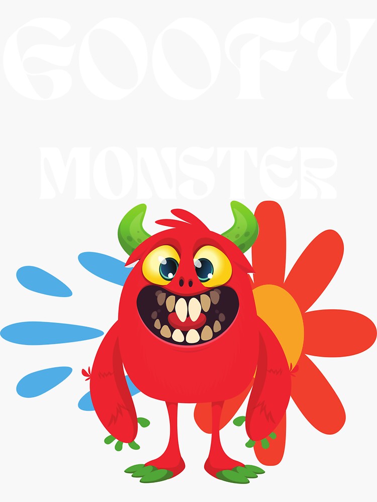 "Goofy Monster" Sticker for Sale by Solomonsel | Redbubble