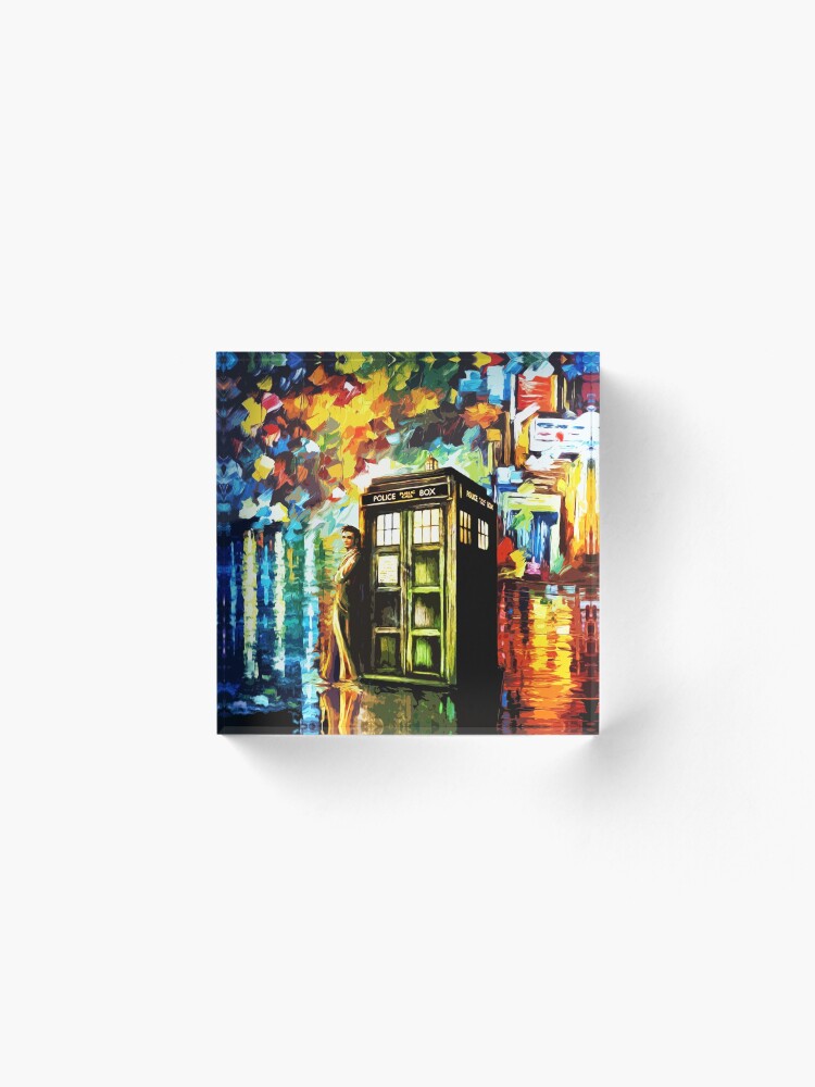 "Fun Watercolor Time Lord Art Painting" Acrylic Block for Sale by ...