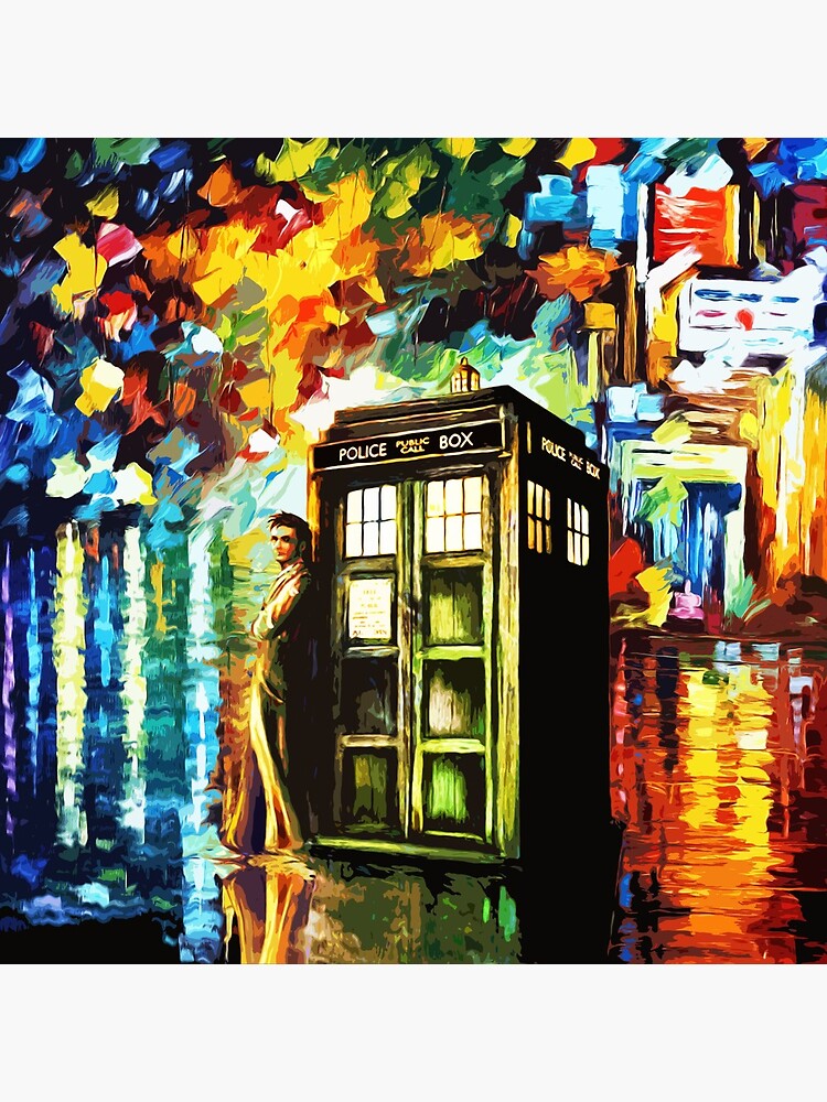 "Fun Watercolor Time Lord Art Painting" Acrylic Block for Sale by ...