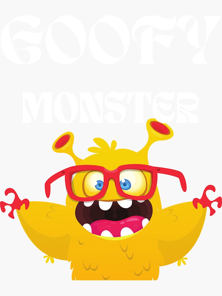 "Goofy Monster" Sticker for Sale by Solomonsel | Redbubble