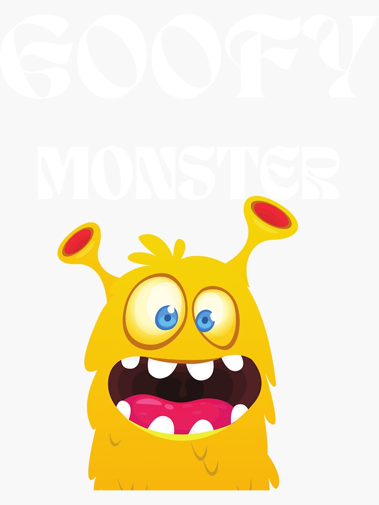 "Goofy Monster" Sticker for Sale by Solomonsel | Redbubble