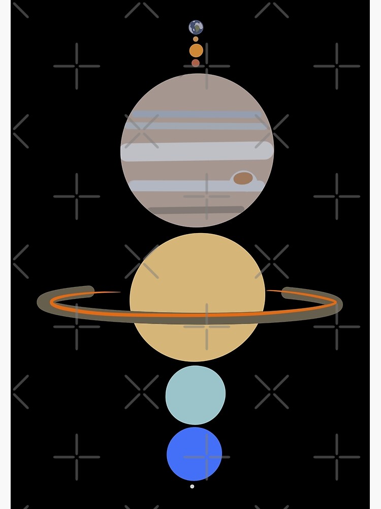 "Solar system simple and minimalistic design" Poster for Sale by ...