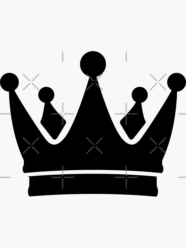 "Royal heraldic Black Crowns seamless pattern" Sticker for Sale by ...