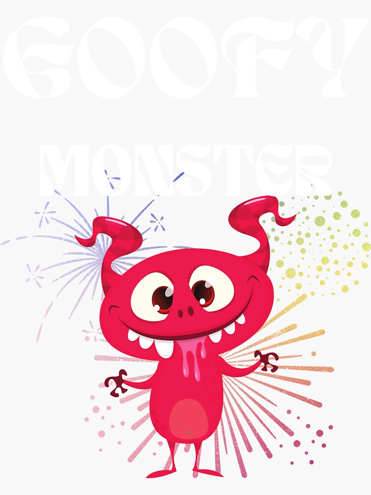 "Goofy Monster" Sticker for Sale by Solomonsel | Redbubble