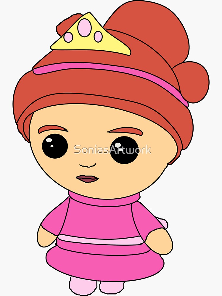 "Cute Pink Princess Illustration" Sticker for Sale by SoniasArtwork ...