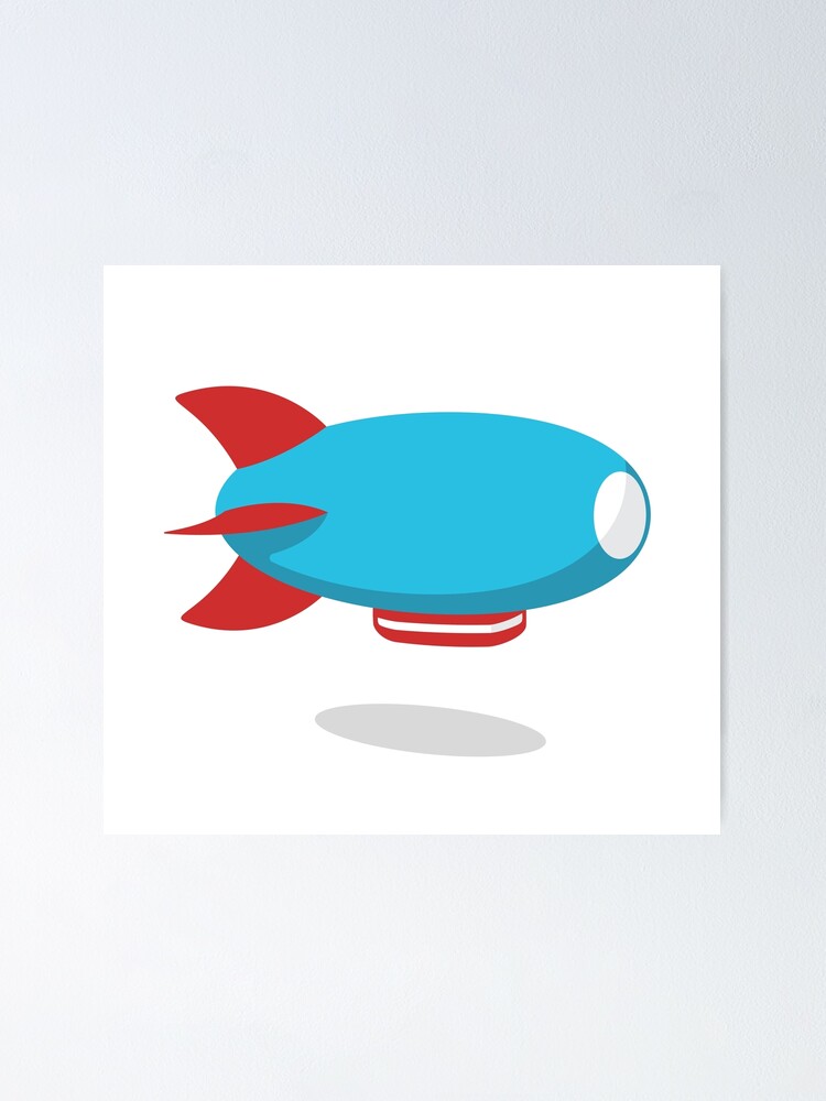 "Blimp | Airship | Zeppelin | Rocket" Poster for Sale by Teenker ...