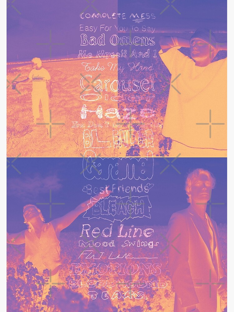 "5sos5 tracklist poster purple" Poster for Sale by Maybeemaud | Redbubble