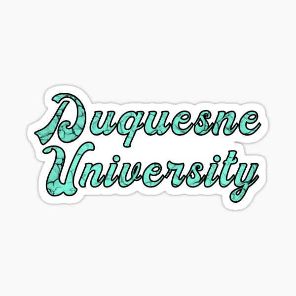 "Duquesne University Sticker" Sticker for Sale by Jeansig | Redbubble