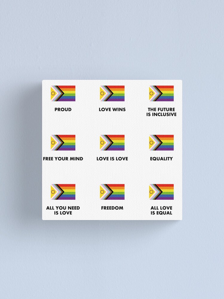 "Inclusive Pride Bundle - Set of 9 Intersex Inclusive Pride Flags with ...