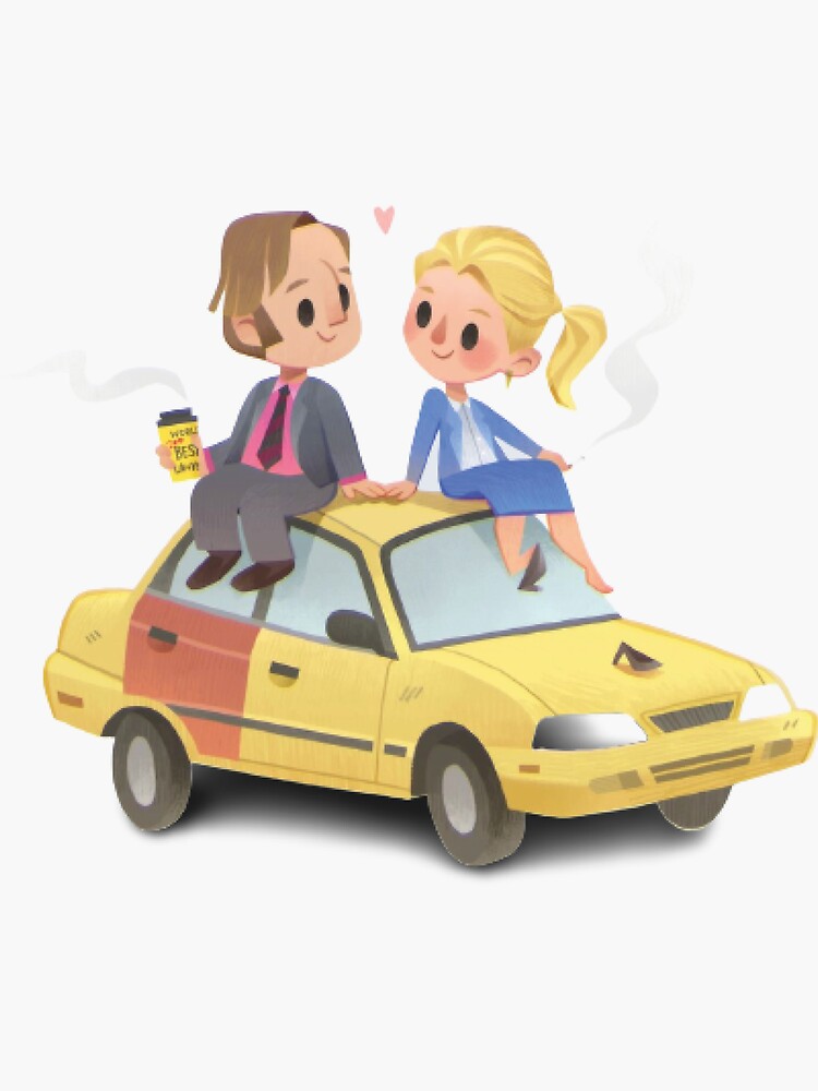 "better call saul saul and kim" Sticker by lfenane | Redbubble