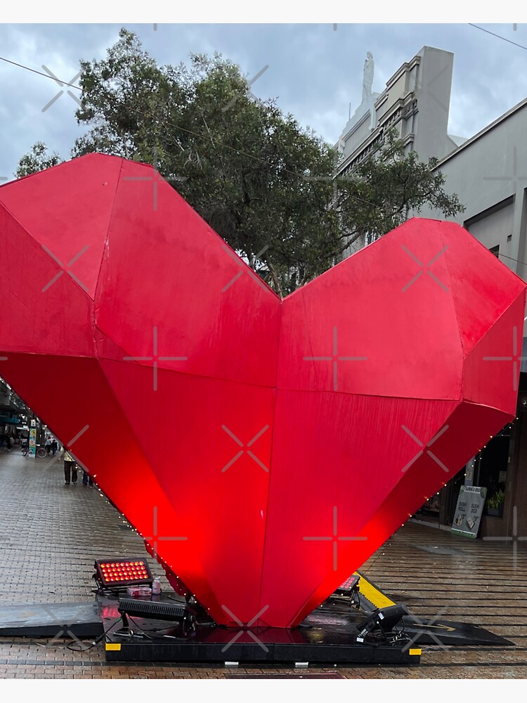 "Manly Heart" Sticker for Sale by KazM | Redbubble