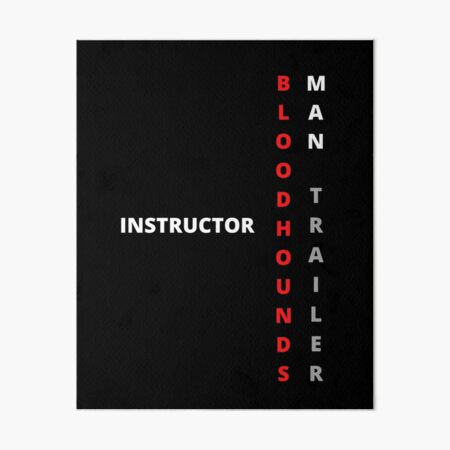 "Funny Bloodhound text minimalistic design" Art Board Print for Sale by ...