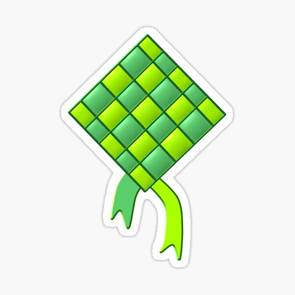 "Ketupat" Sticker for Sale by fajchu | Redbubble