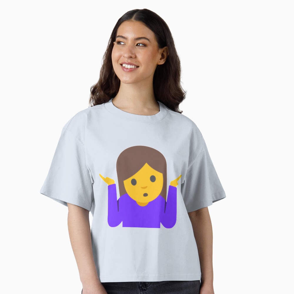 "Person Shrugging Emoji" Sticker for Sale by ChevDesign | Redbubble