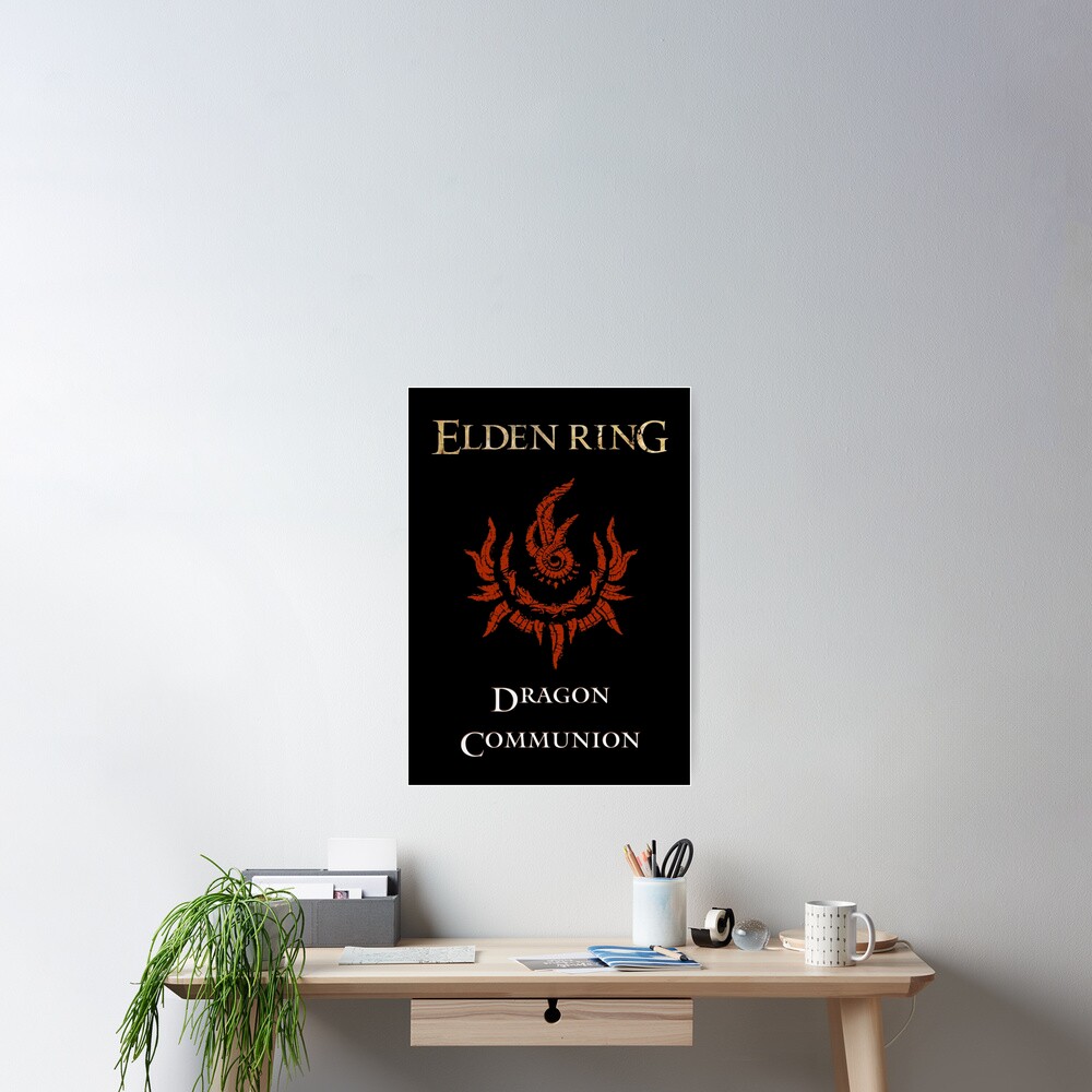 "Dragon Communion sigil/glyph Elden Ring" Poster for Sale by AR ...