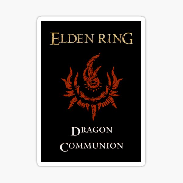 "Dragon Communion sigil/glyph Elden Ring" Sticker for Sale by AR ...