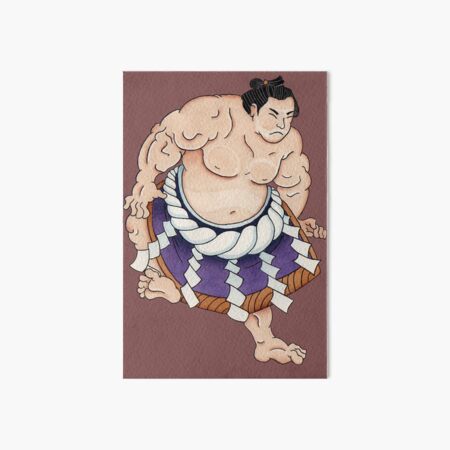 "Japanese traditional Ukiyoe Style-Sumo" Art Board Print for Sale by ...