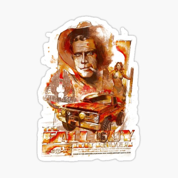"THE FALL GUY" Sticker for Sale by gadestare | Redbubble
