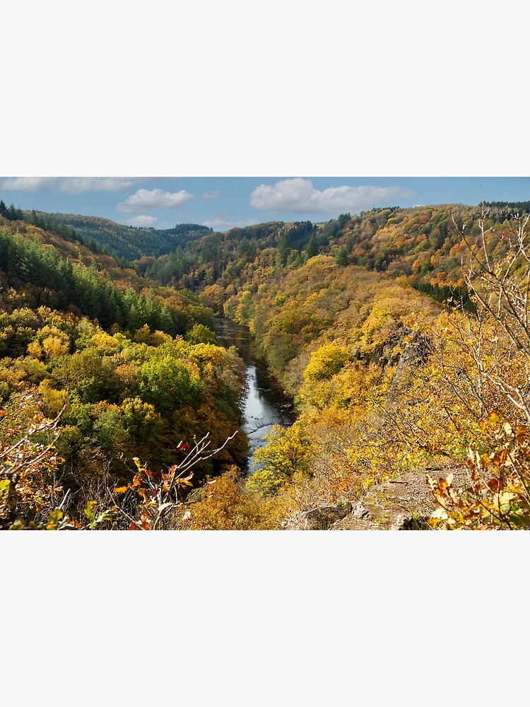 "Landscape of Le Herou, a spectacular cliff near the Ourthe river in ...