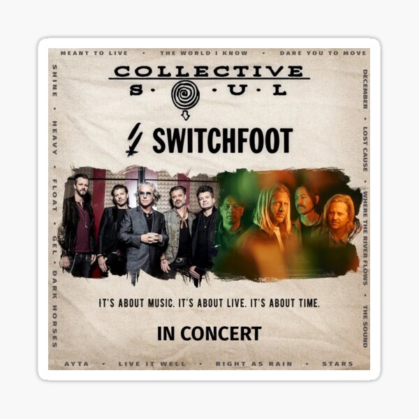 "collective switchfoot tour 2022 masmay" Sticker for Sale by rylKha ...