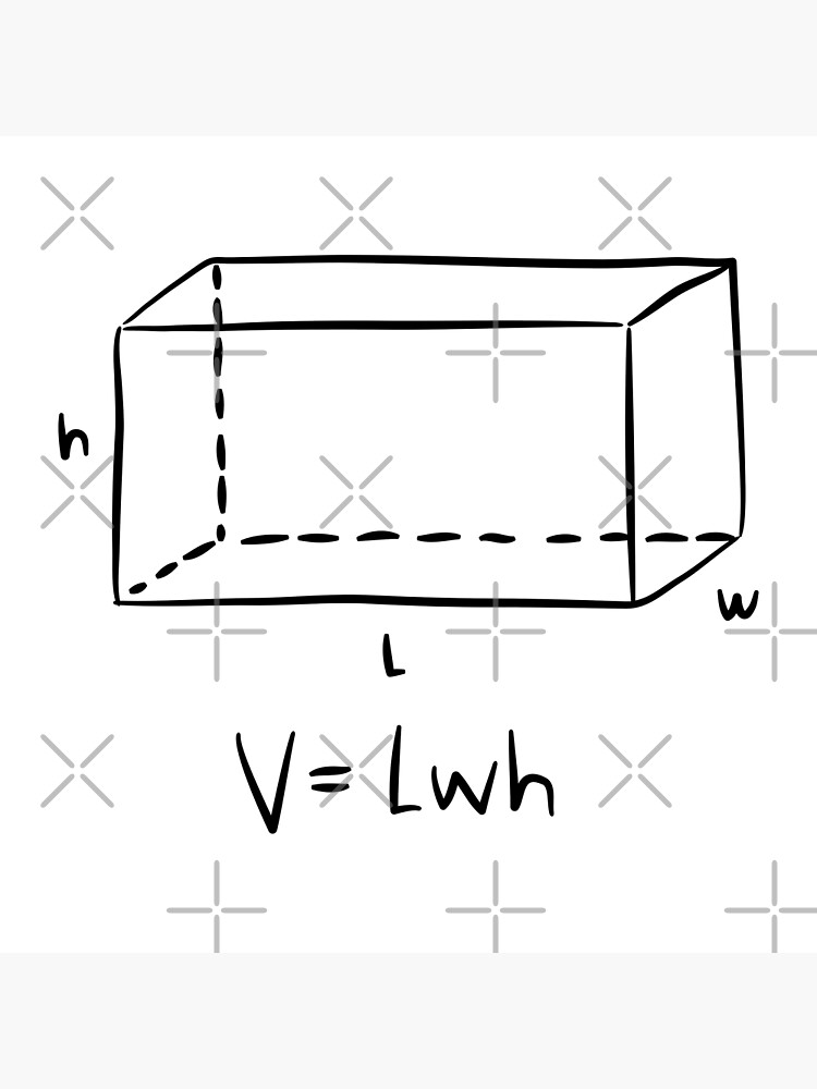 Lámina fotográfica «Volumen del rectángulo cúbico Ecuaciones ...