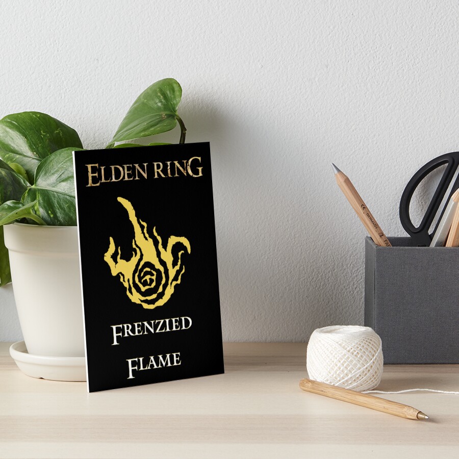 "Frenzied Flame sigil/glyph Elden Ring" Art Board Print by AR ...