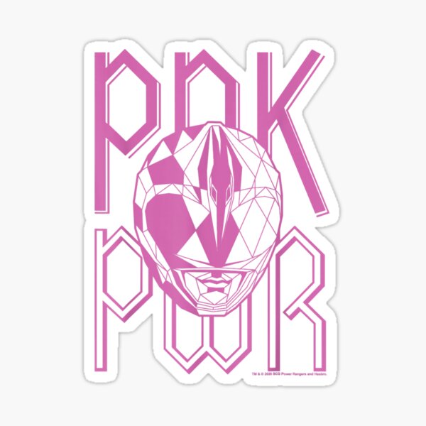 "Power Rangers Pink Ranger PNK PWR" Sticker for Sale by DonaldGodfrey ...