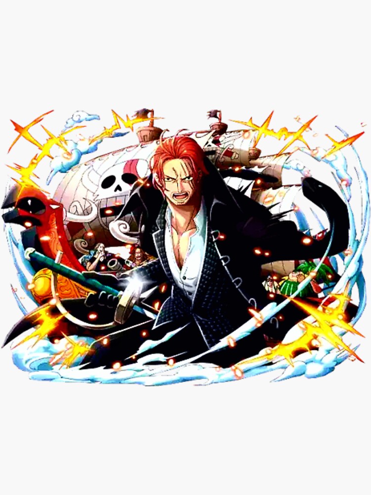 "One Piece [ SHANKS ] collection-002" Sticker for Sale by RolandMills ...
