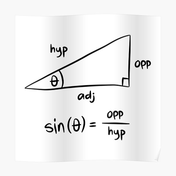 "Sine Rule Math equations Math formulas" Poster for Sale by CherieTree ...