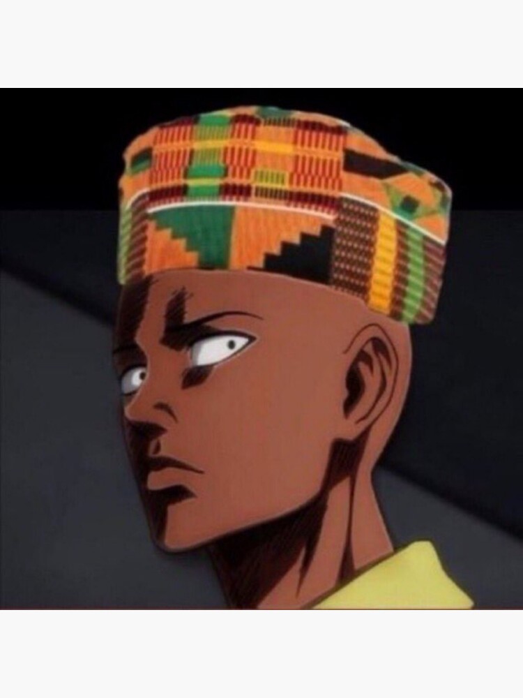 "African Saitama Meme" Sticker for Sale by MachosMirage | Redbubble