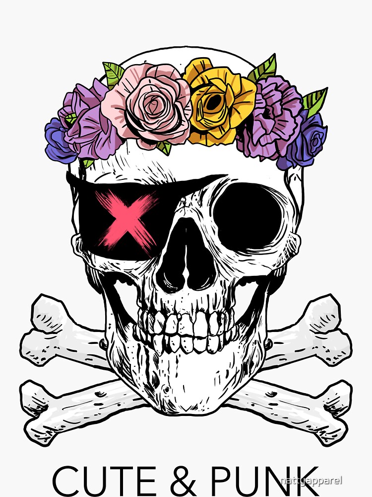 Cute And Punk Sticker For Sale By Nattyapparel Redbubble