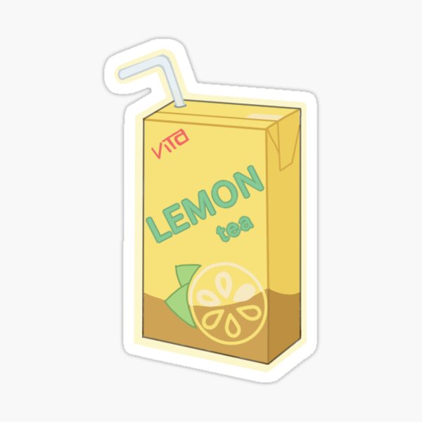 "vita lemon tea drink" Sticker for Sale by nozkibo | Redbubble