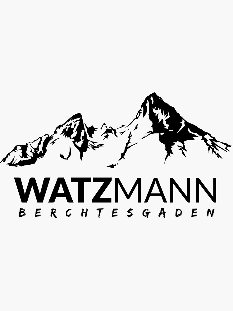 "Berchtesgaden Watzmann height determined 2713m" Sticker by Bergsturm ...