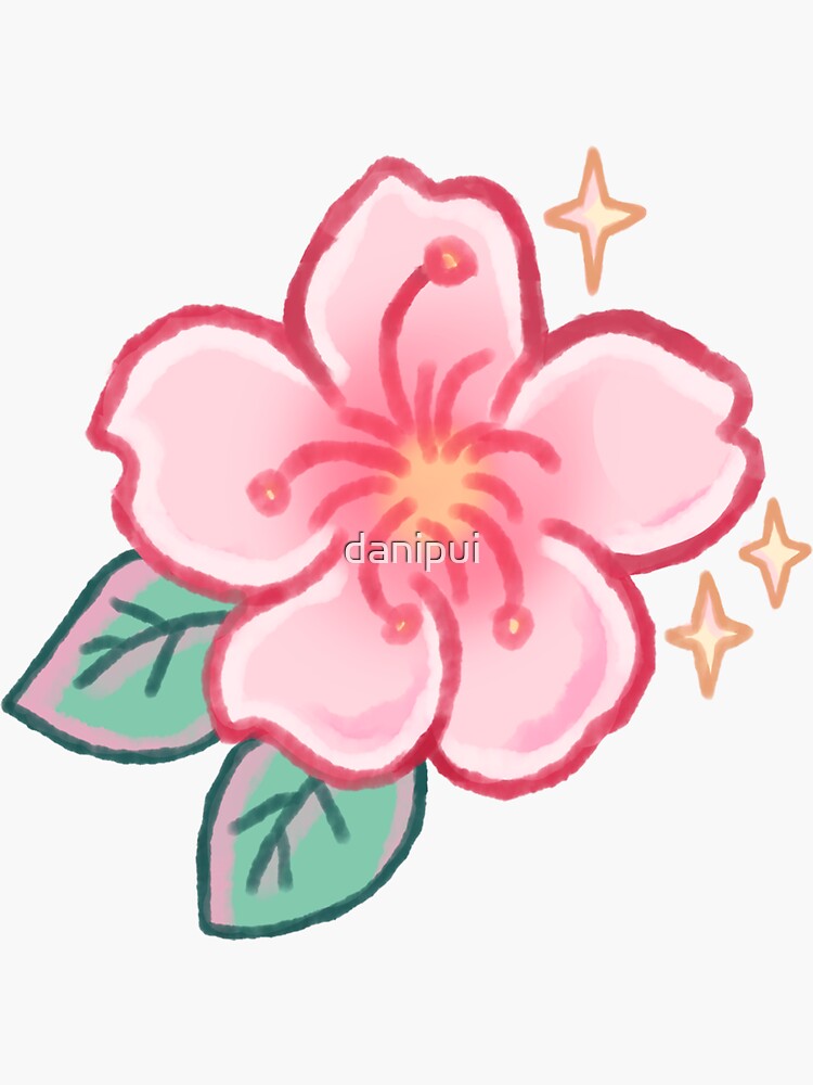 "Sakura Flower" Sticker for Sale by danipui | Redbubble