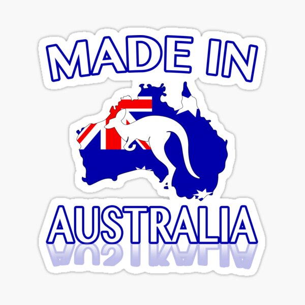 "Made In Australia " Sticker for Sale by stuch75 | Redbubble