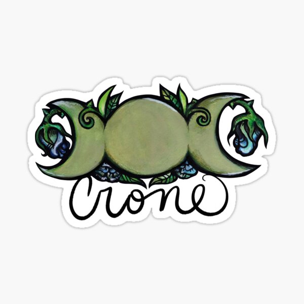"Triple Moon Crone" Sticker for Sale by BubbSnugg LC | Redbubble