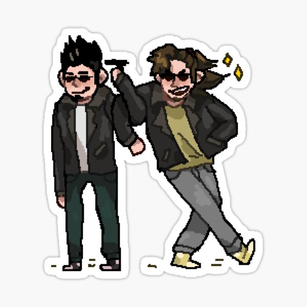 "iconic duo" Sticker by nightsoils | Redbubble