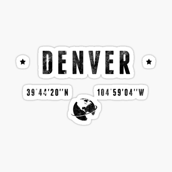 "Denver" Sticker for Sale by capricedefille | Redbubble