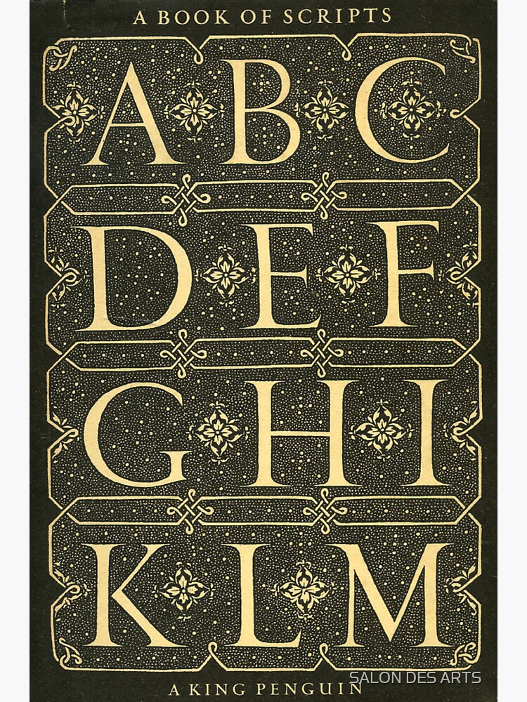 "A Book of Scripts (1950) - Vintage Book Cover" Sticker for Sale by ...