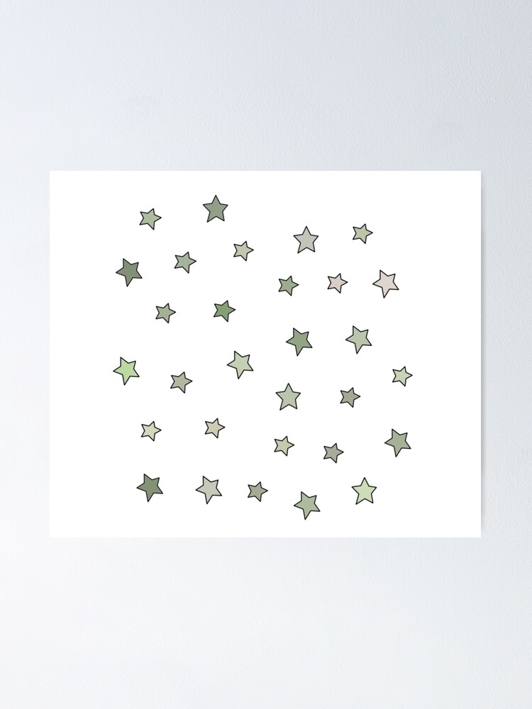 "Healthy Leaves Star Pack" Poster for Sale by sohastickers | Redbubble