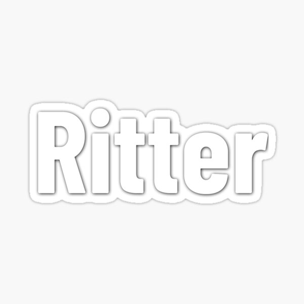 "Ritter Industrial Corporate Logo w/ cut-off. Essential " Sticker for ...