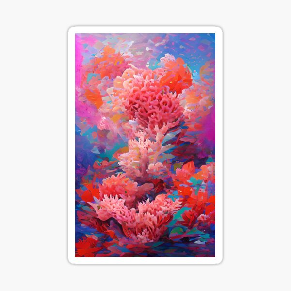 "Coral" Sticker for Sale by MxedFeelings | Redbubble