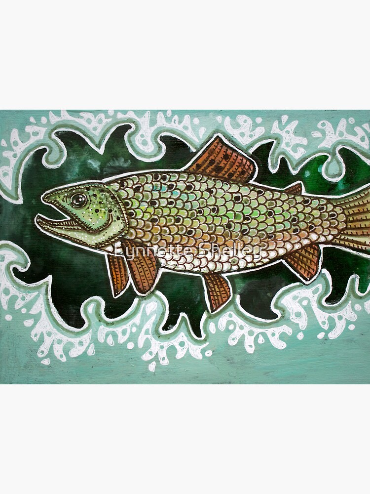 "Upstream" Sticker for Sale by LynnetteShelley | Redbubble