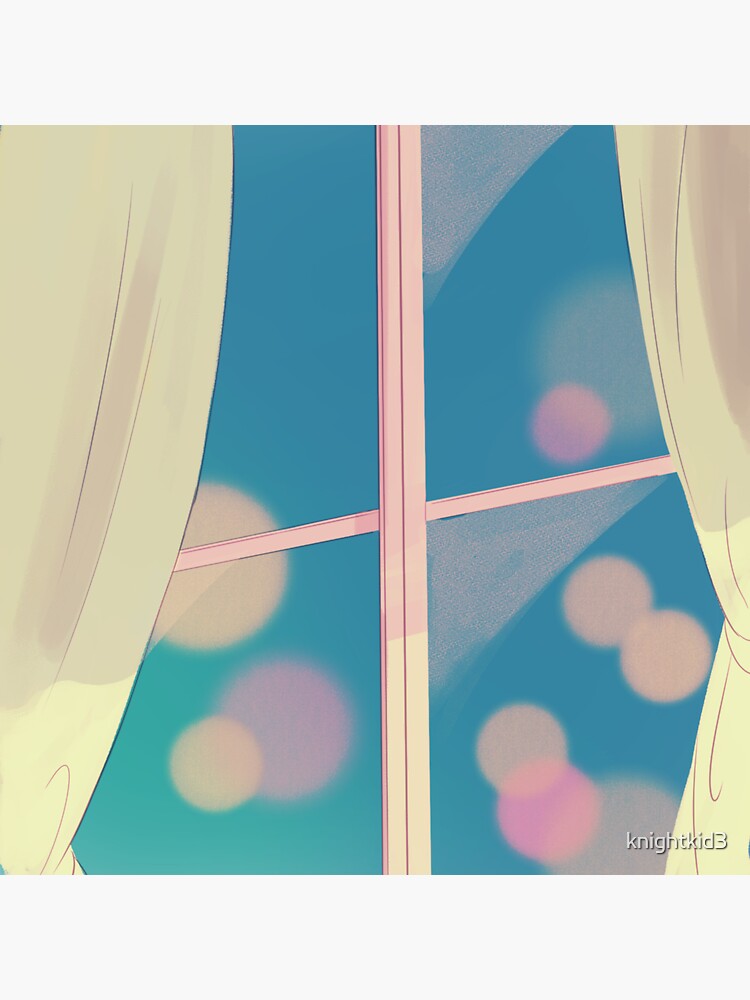"Anime Window Background" Sticker for Sale by knightkid3 | Redbubble