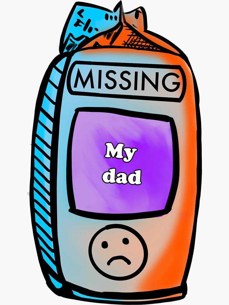"Missing milk : I miss my dad" Sticker by dusso | Redbubble