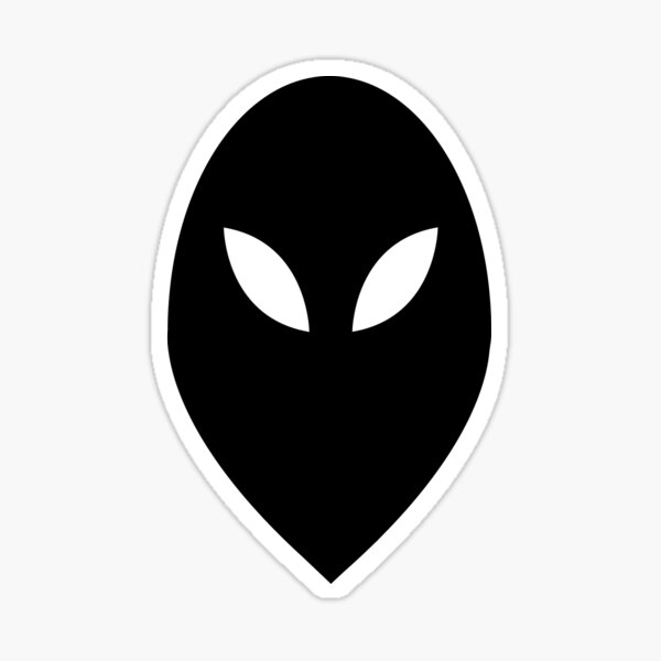 "Alien head" Sticker for Sale by TomasDesign | Redbubble