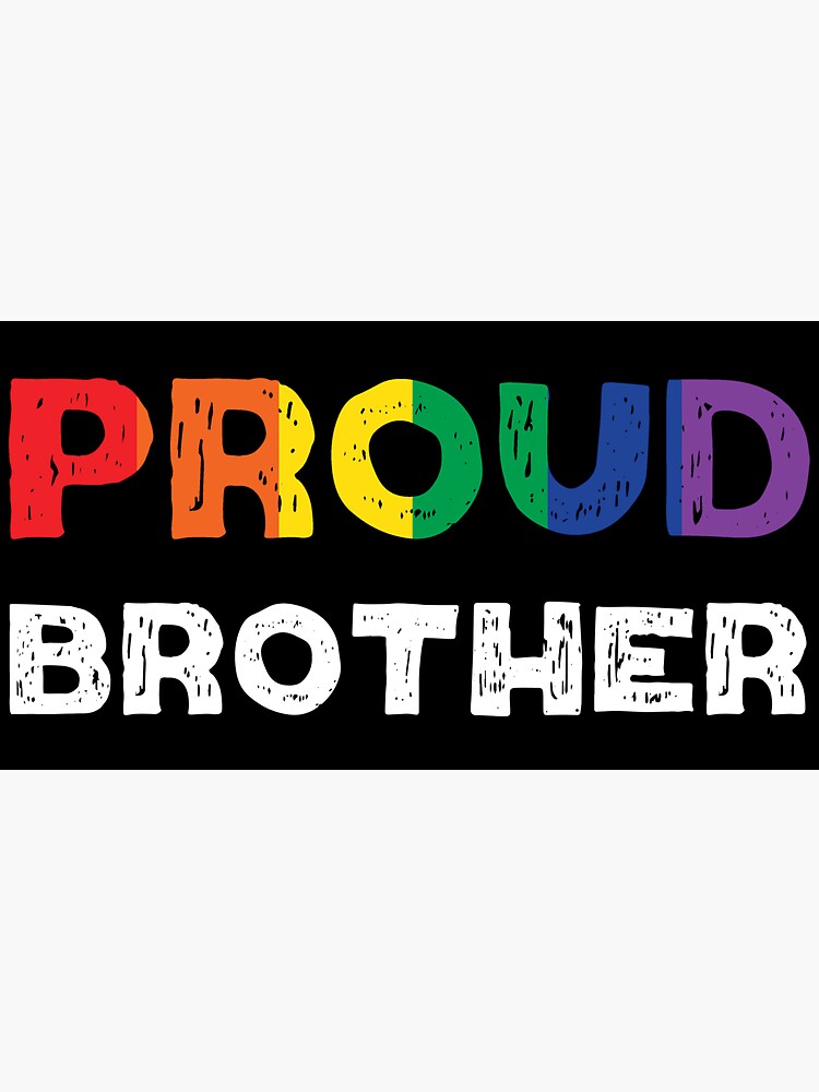 "Proud Brother" Sticker for Sale by 96pages | Redbubble